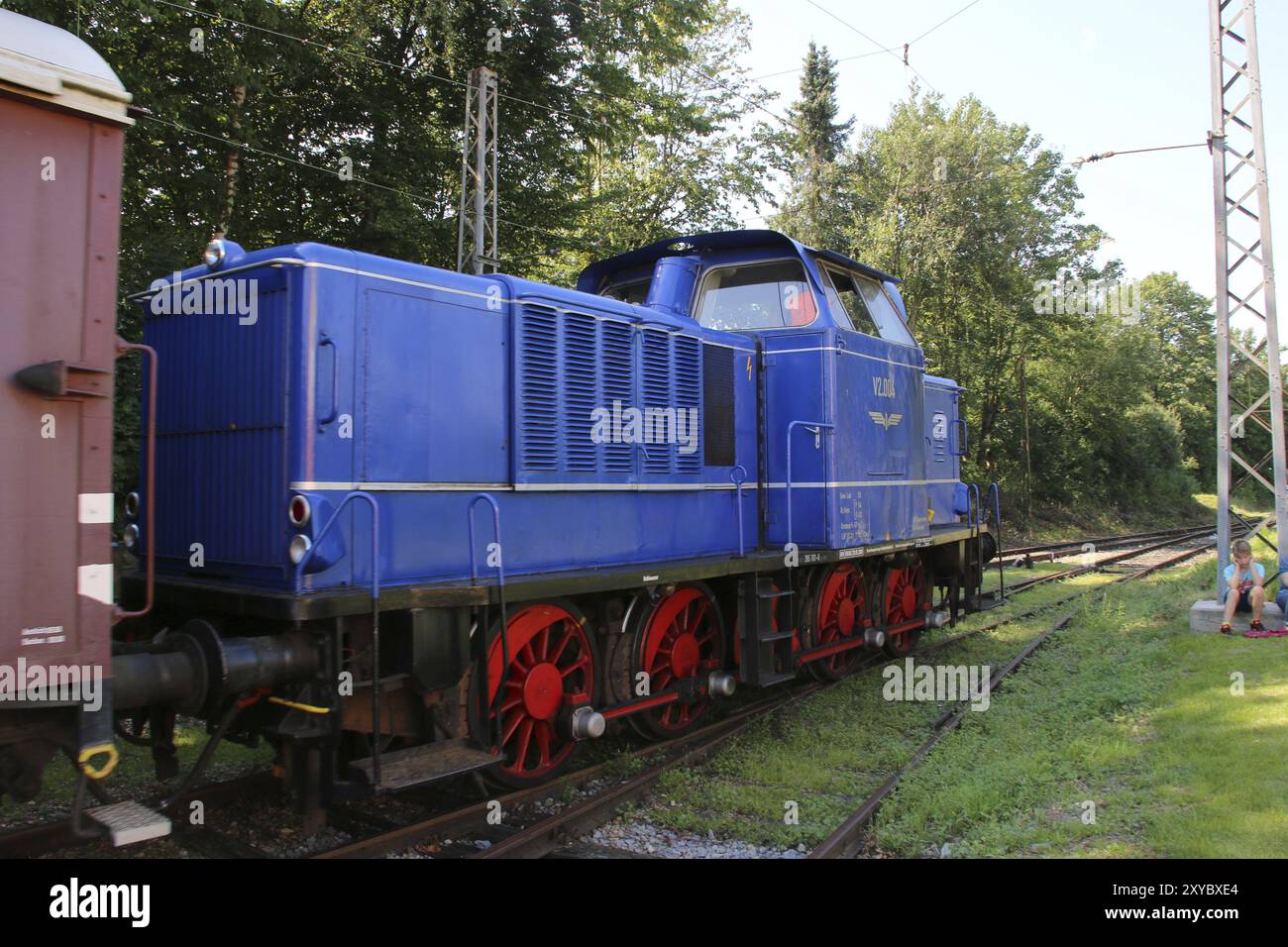 Old diesel locomotive Stock Photo - Alamy