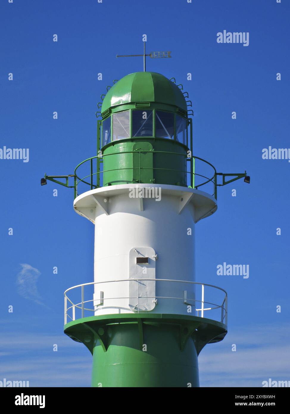 Detail of the western pier in Warnemuende Stock Photo - Alamy