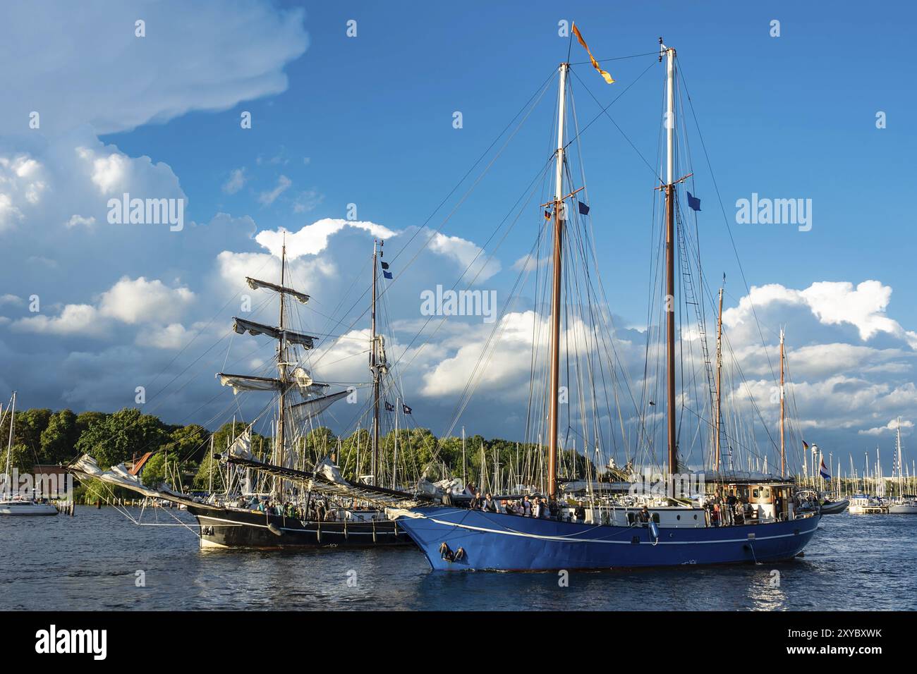 Sailing ships at the Hanse Sail in Rostock Stock Photo - Alamy