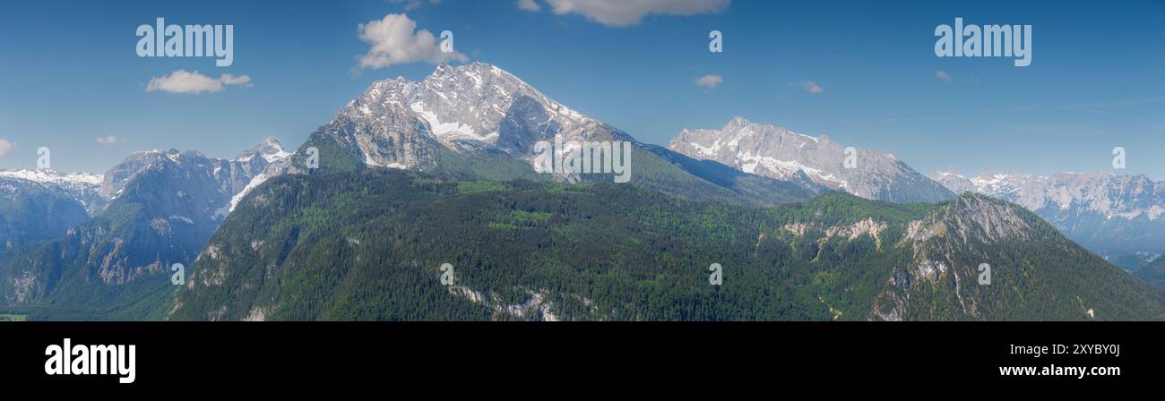 Watzmann mountain near Konigssee lake in Berchtesgaden National Park ...