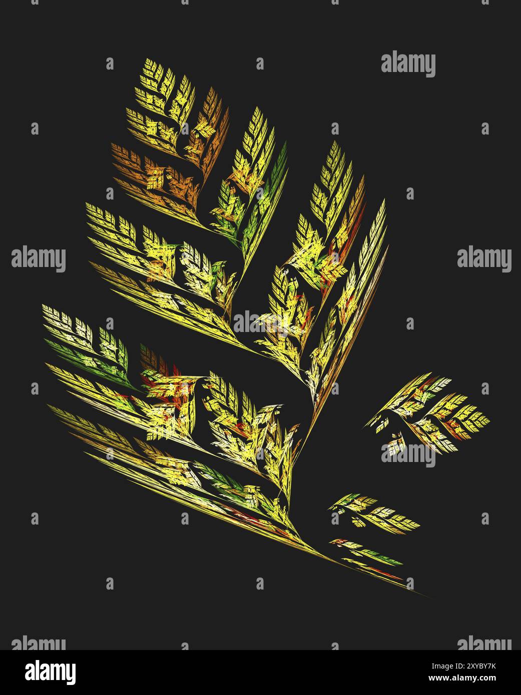 Fern 3d computer animated Stock Photo - Alamy