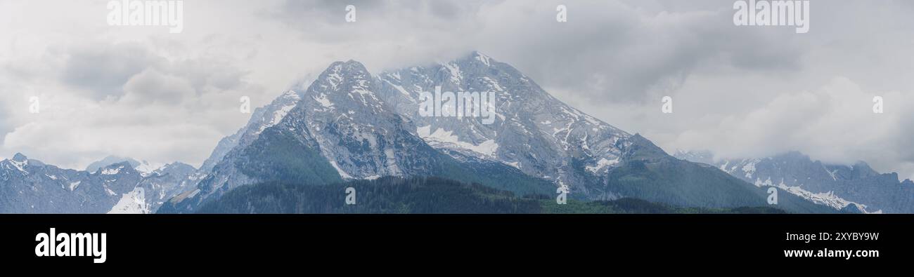 Watzmann mountain near Konigssee lake in Berchtesgaden National Park ...