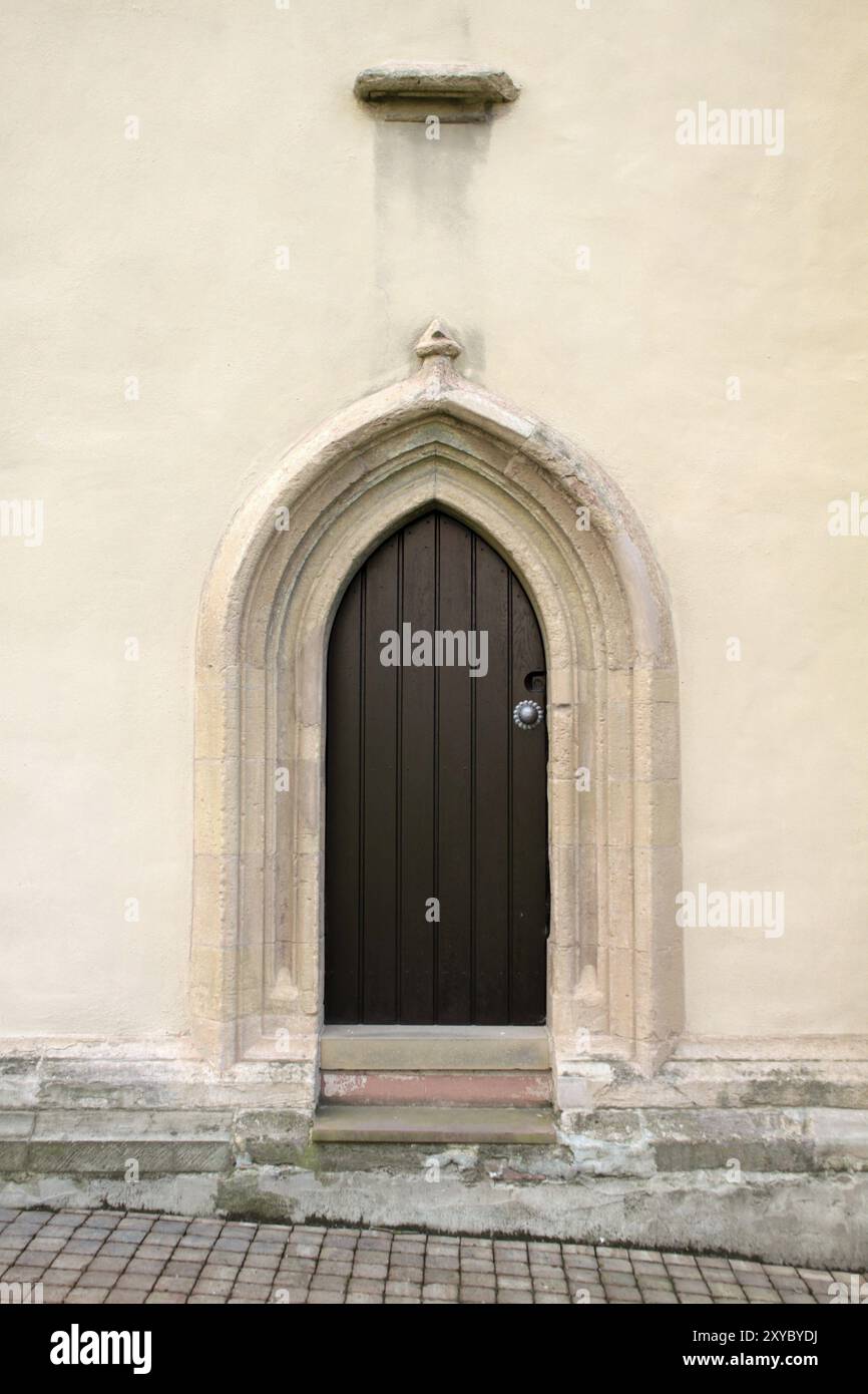 Side door of St Mary's Church in Lemgo Stock Photo - Alamy