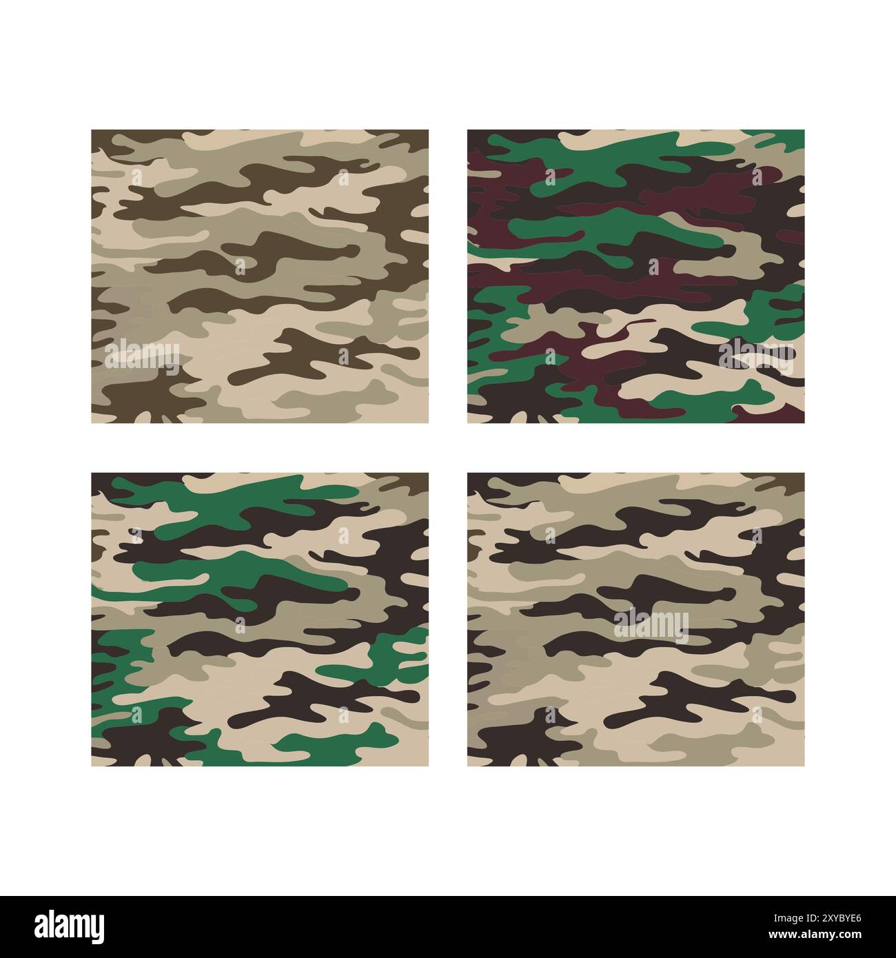 Seamless Camouflage Pattern Army Military Motif Background for Camo ...