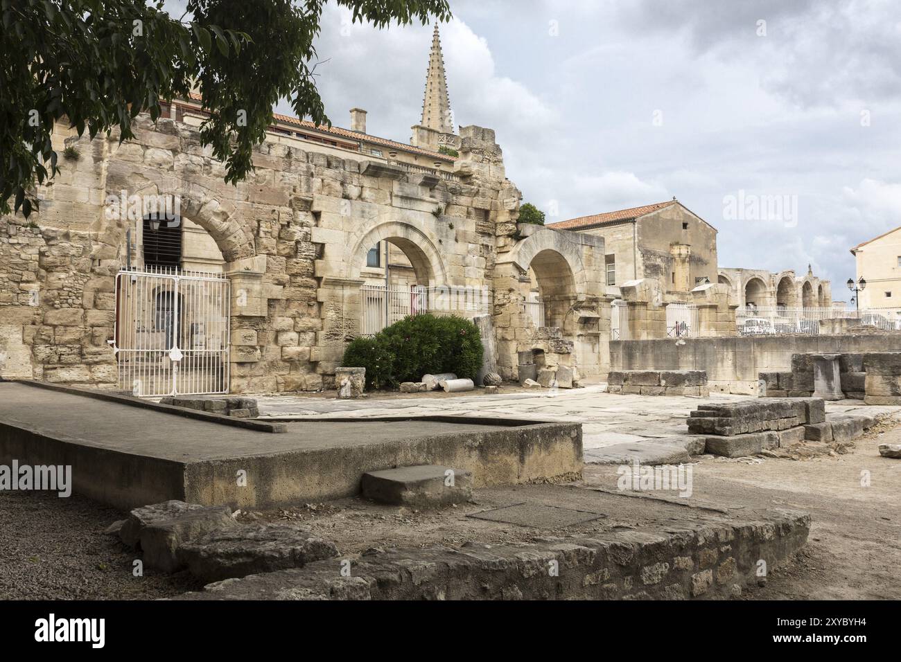Roman amphitheatre in Arles, southern France Stock Photo - Alamy