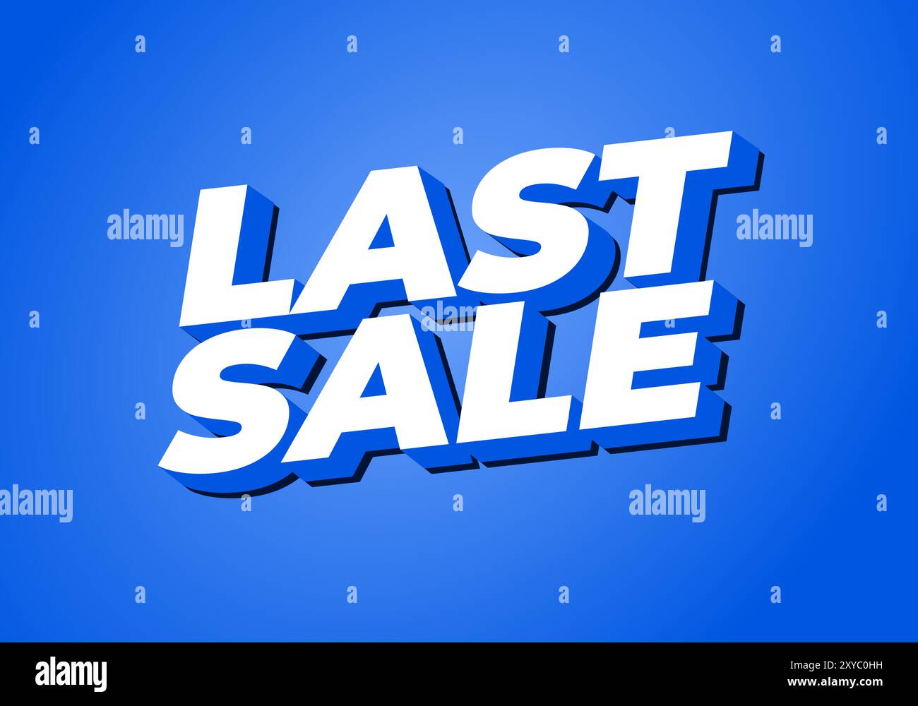 Last sale. Text effect design for ads purpose in 3D style Stock Vector ...