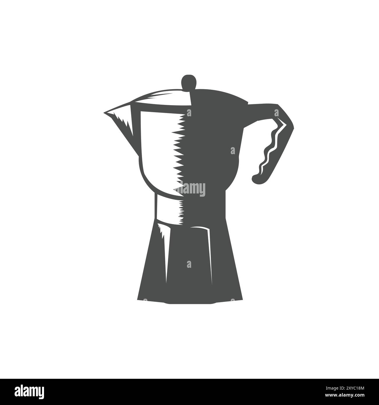 Vintage Retro Coffee Pot for Barista Coffee Maker or Cafe Bar Logo ...