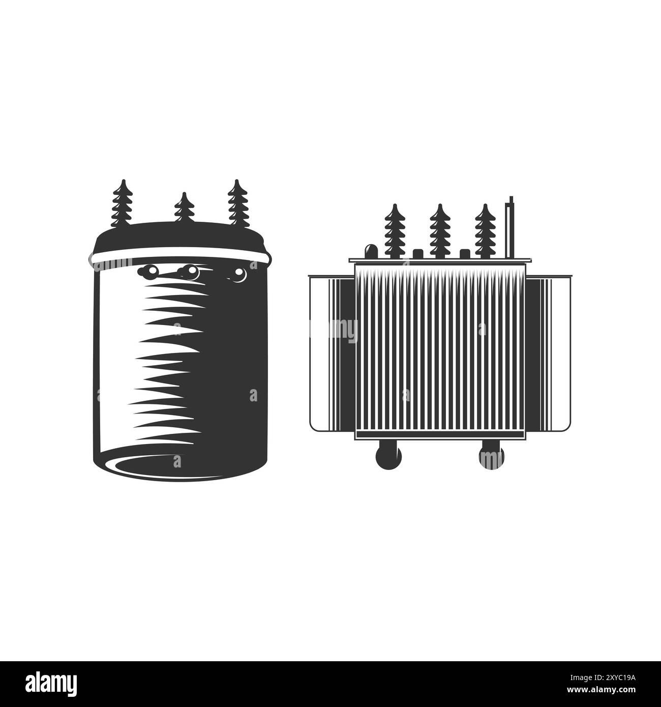 High Voltage Electric Transformer, Box Square and Cylinder Shape ...