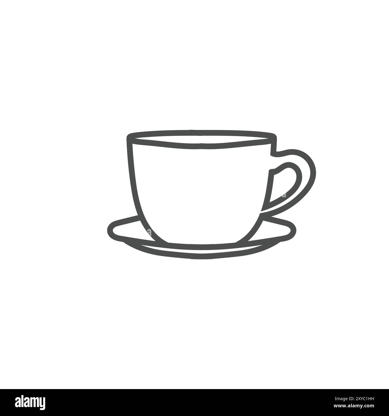Simple coffee logo Black and White Stock Photos & Images - Alamy