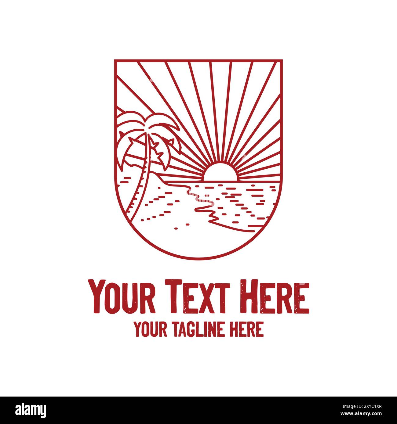 California coastal view Stock Vector Images - Alamy