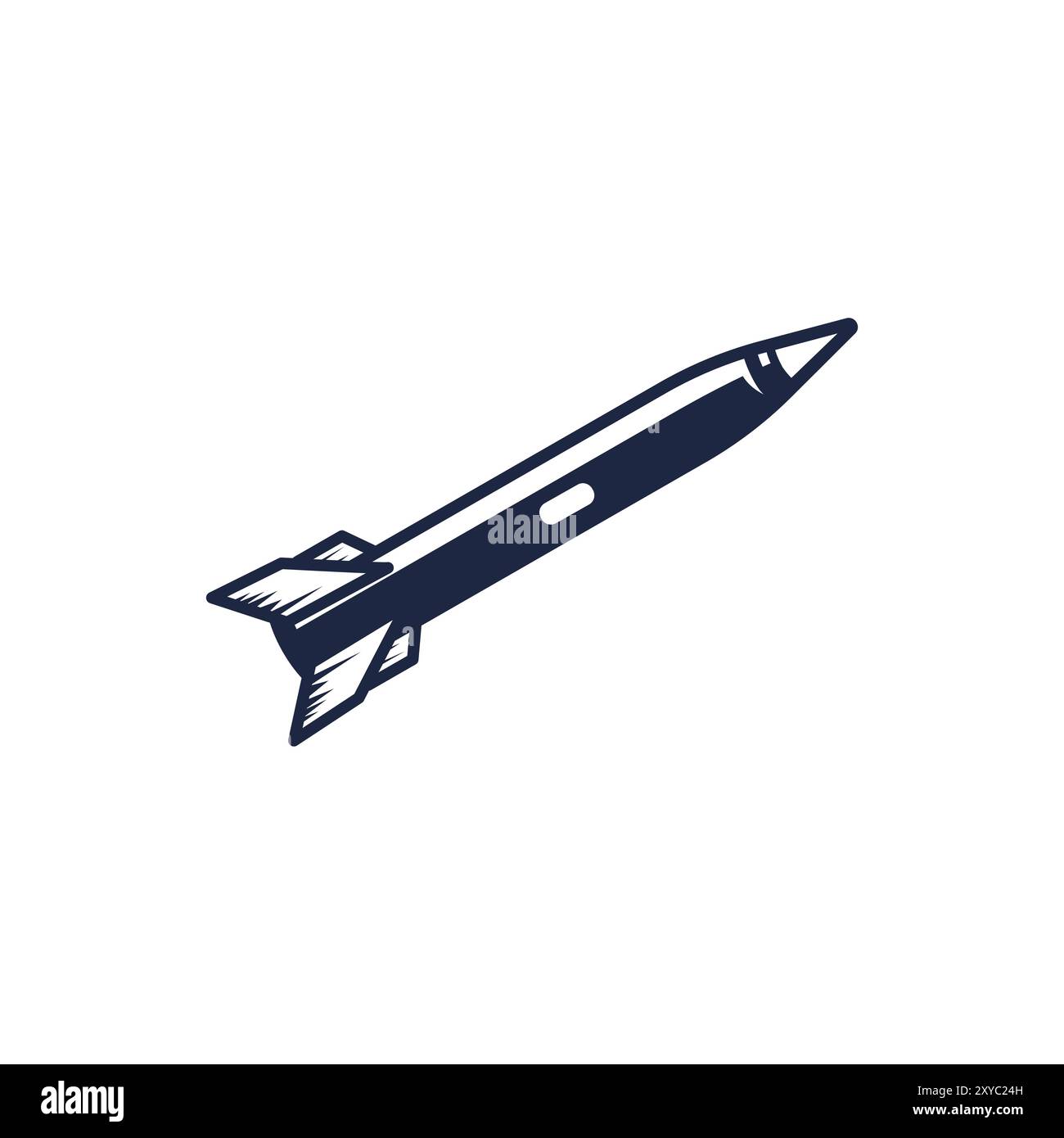 Retro Vintage Flying Missile Rocket Weapon Bomb for Force Army Military ...