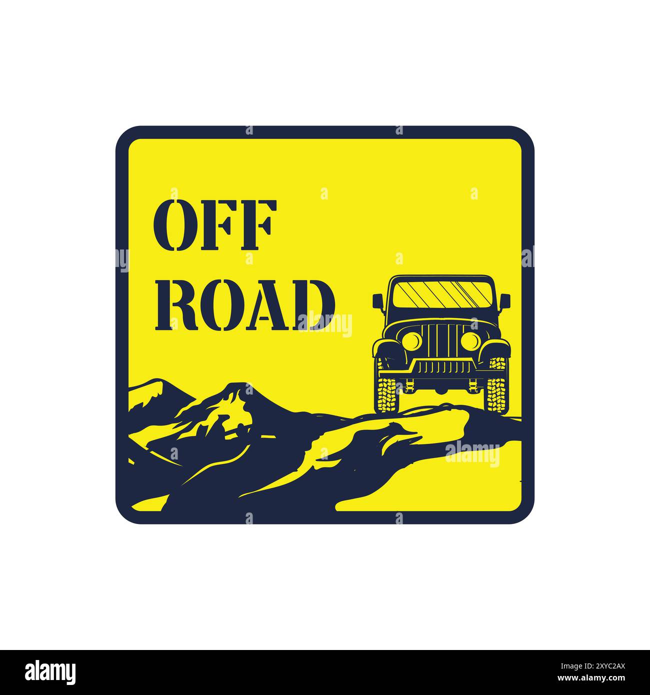 Mountain Desert Outdoor with Off Road Car for Adventure Sticker or T ...