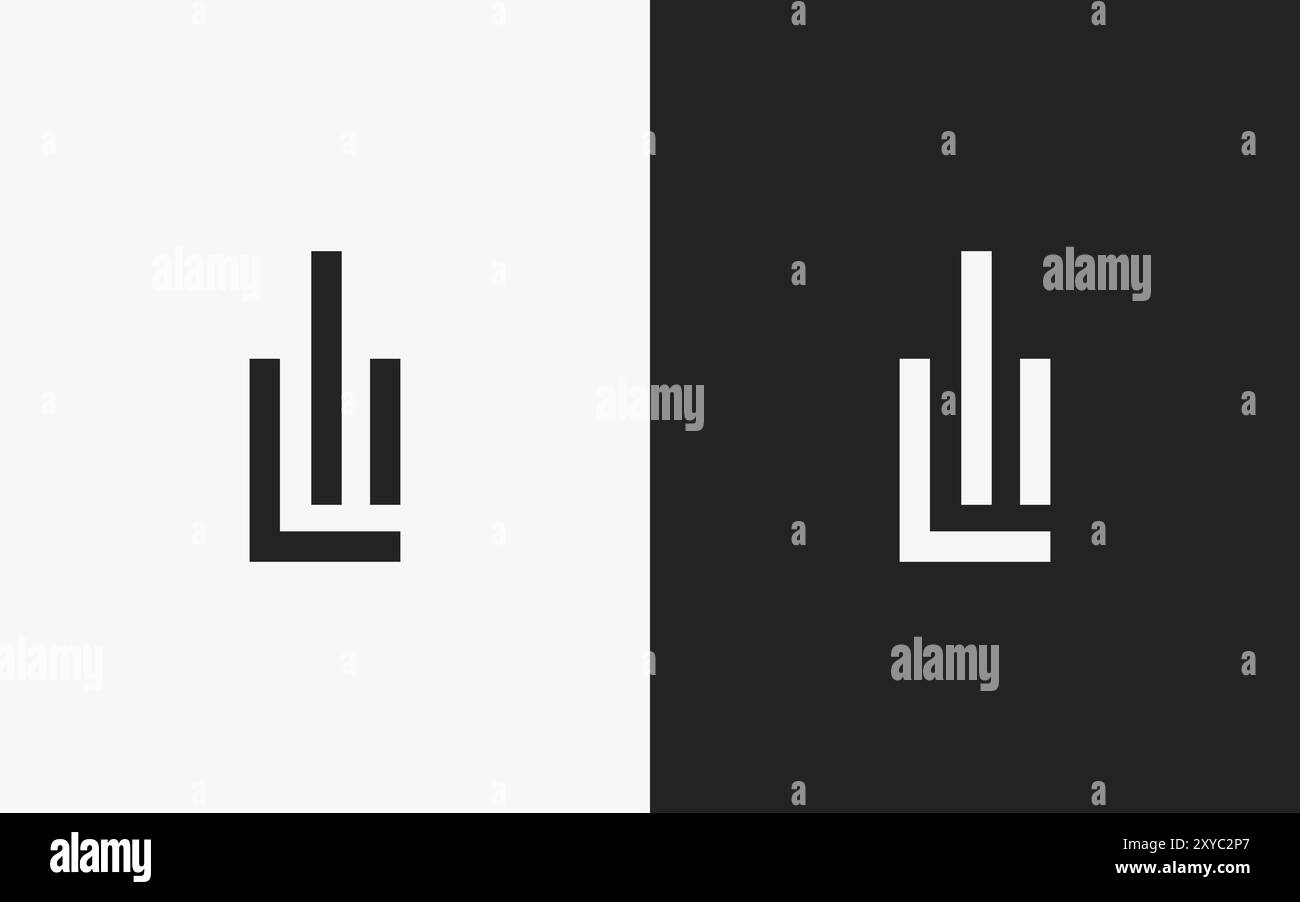 L letter roof logo Black and White Stock Photos & Images - Alamy