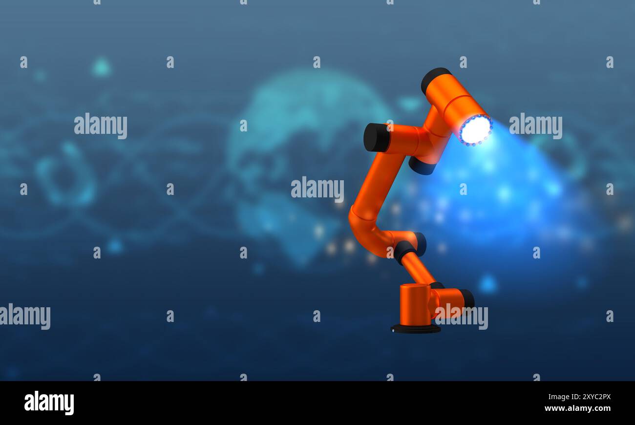 Robot machine machinery futuristic industry science modern artificial ...