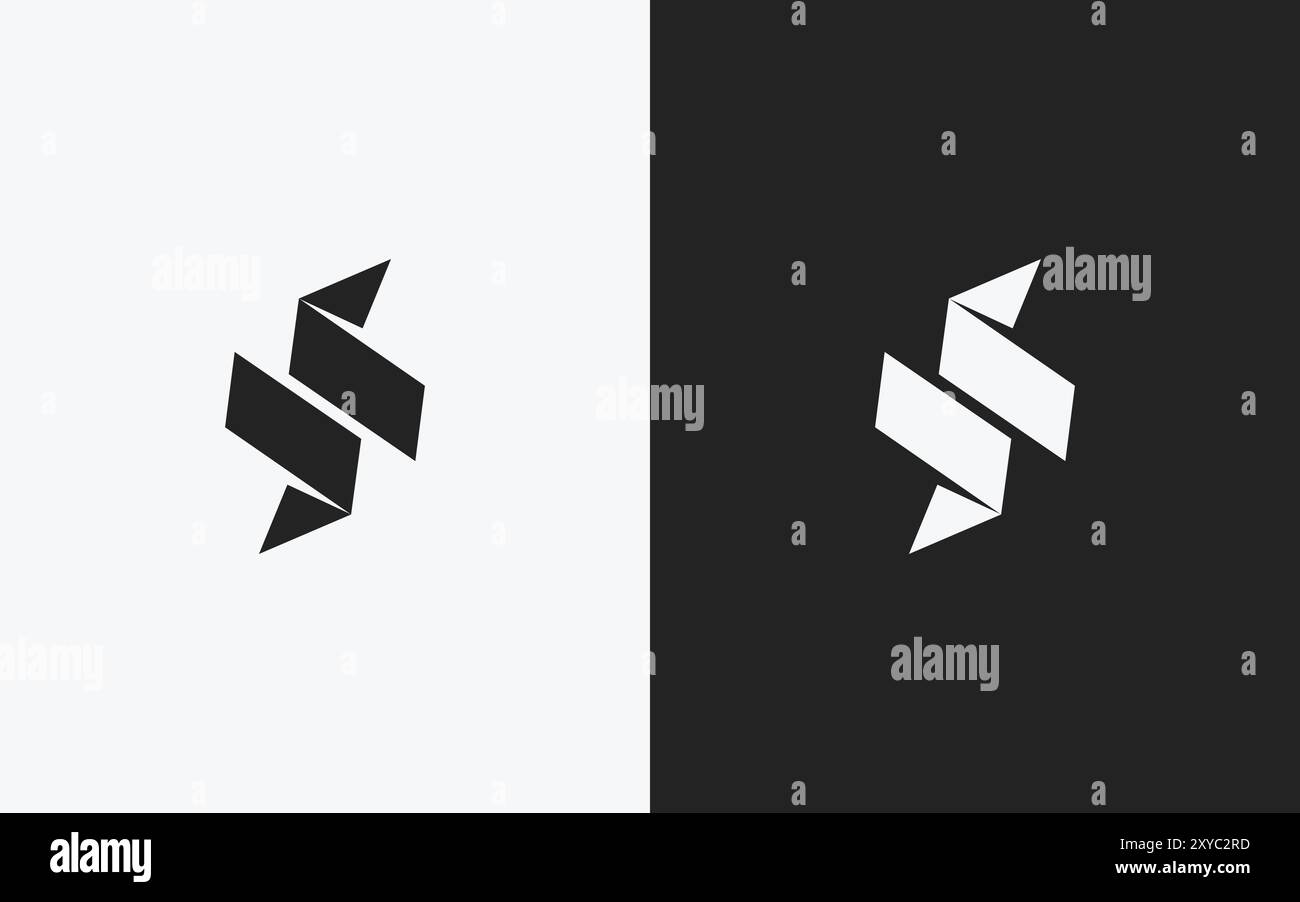 Modern minimalist logo Black and White Stock Photos & Images - Alamy