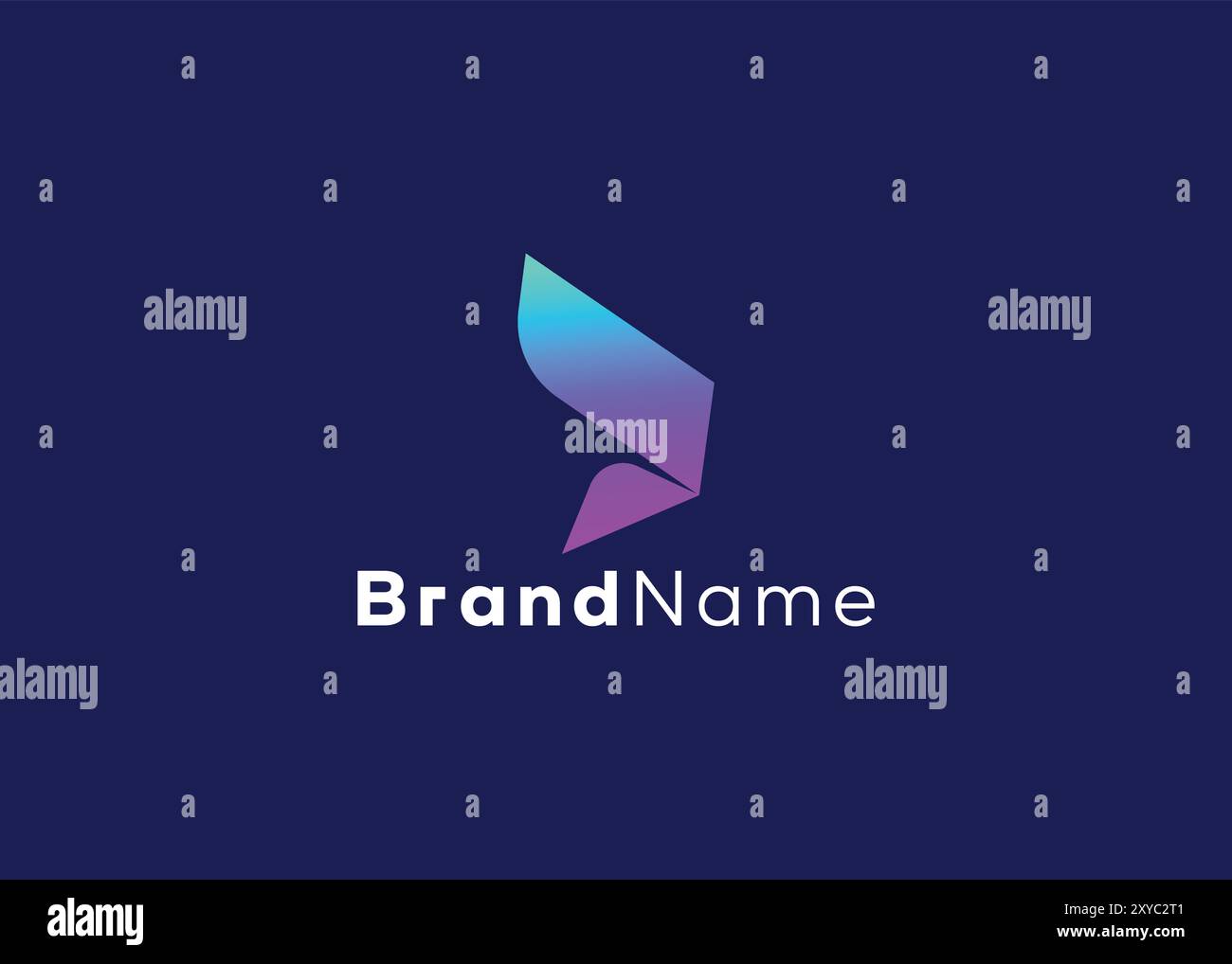 Abstract tech logo hi-res stock photography and images - Alamy