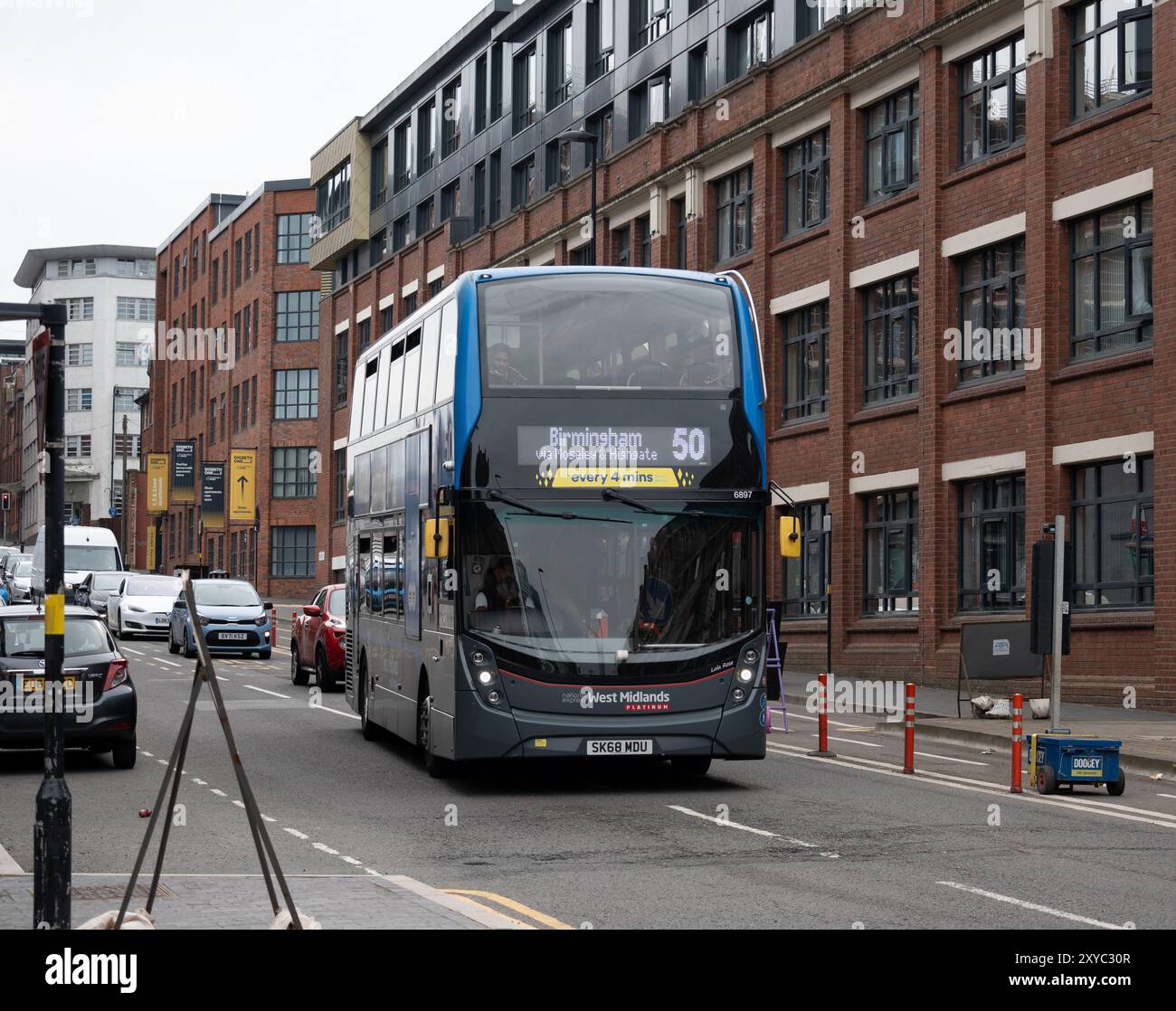 National Express West Midlands No. 50 bus service, Digbeth, Birmingham ...