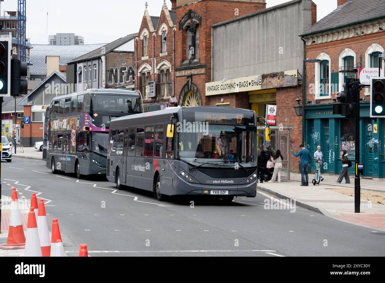 National Express West Midlands buses in Digbeth, Birmingham, England ...