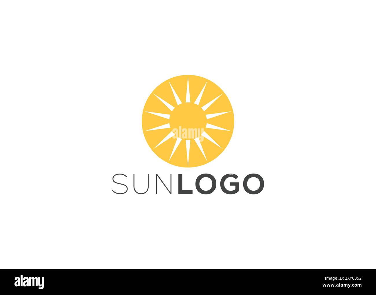 Minimalist and modern sun logo design template Stock Vector Image & Art ...