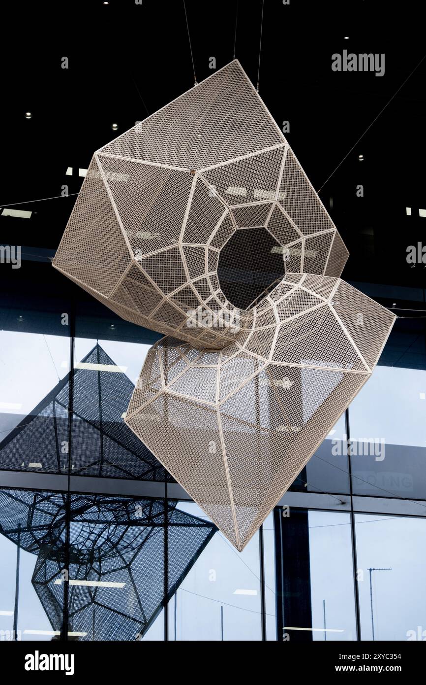 Mobile hanging at 103 Colmore Row, Birmingham, West Midlands, England ...