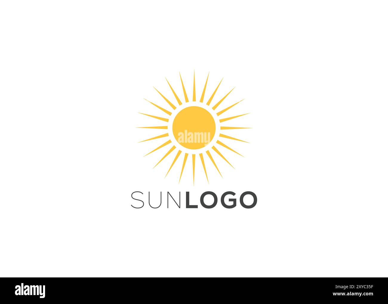 Minimalist and modern sun logo design template Stock Vector Image & Art ...