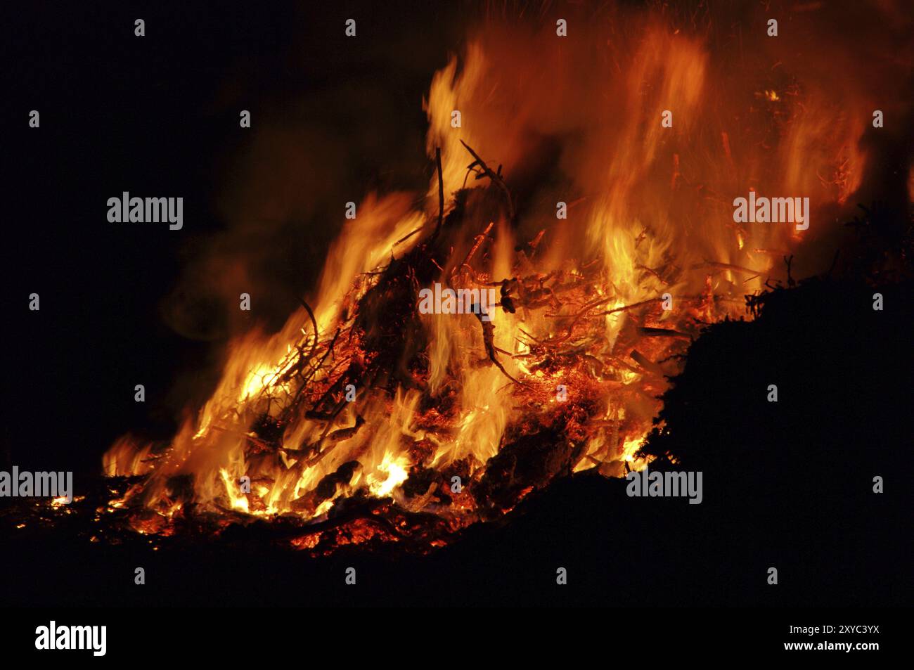 Witches' bonfire, Walpurgis Night bonfire Stock Photo - Alamy