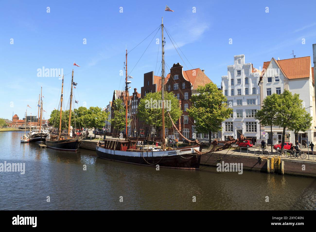Museum harbour in Luebeck Stock Photo - Alamy