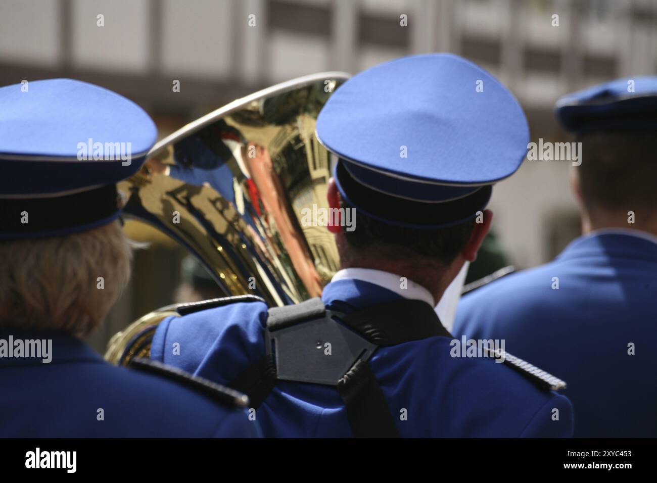 Parade during a shooting festival Stock Photo - Alamy