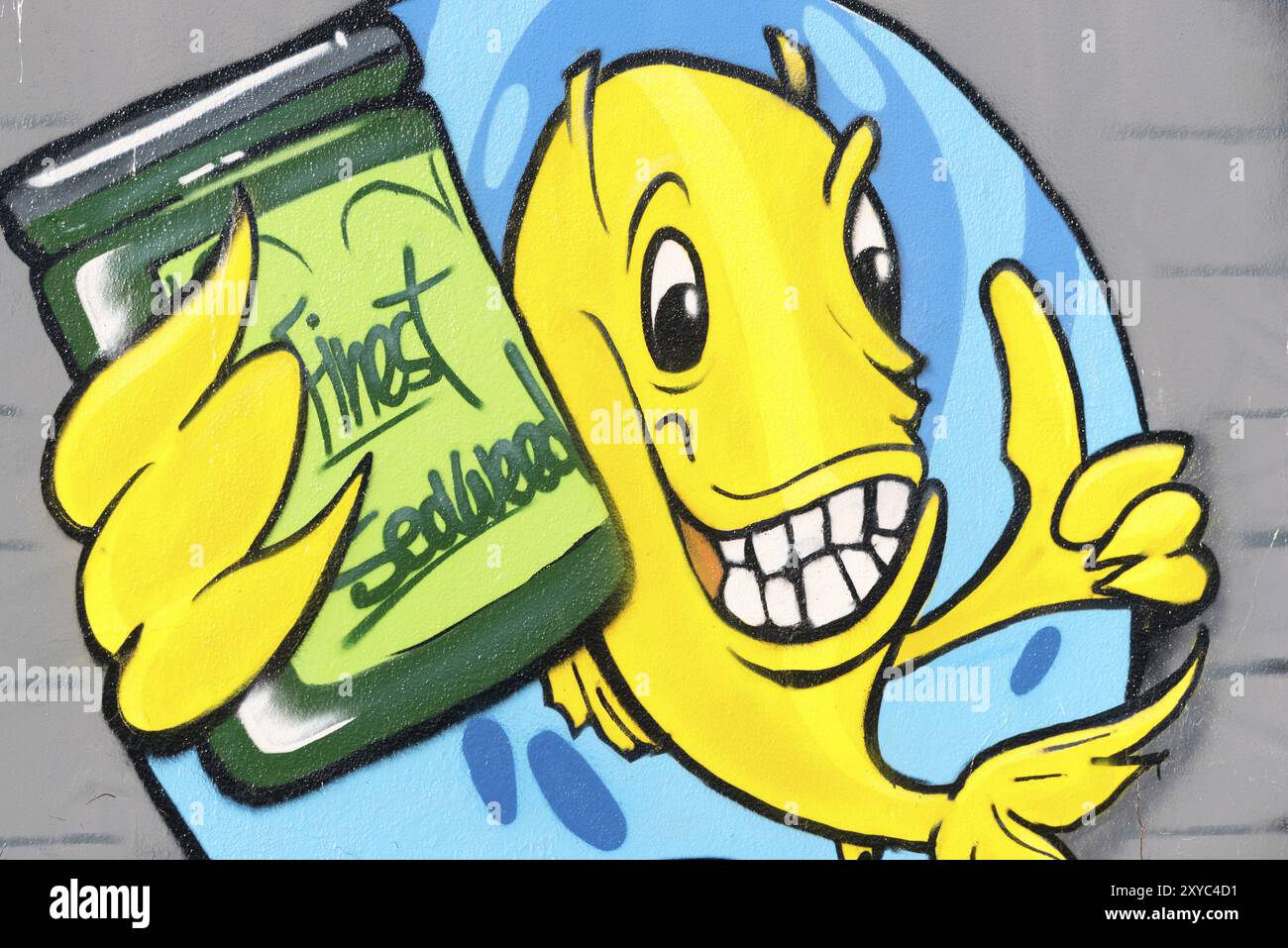 Graffiti fish hi-res stock photography and images - Alamy