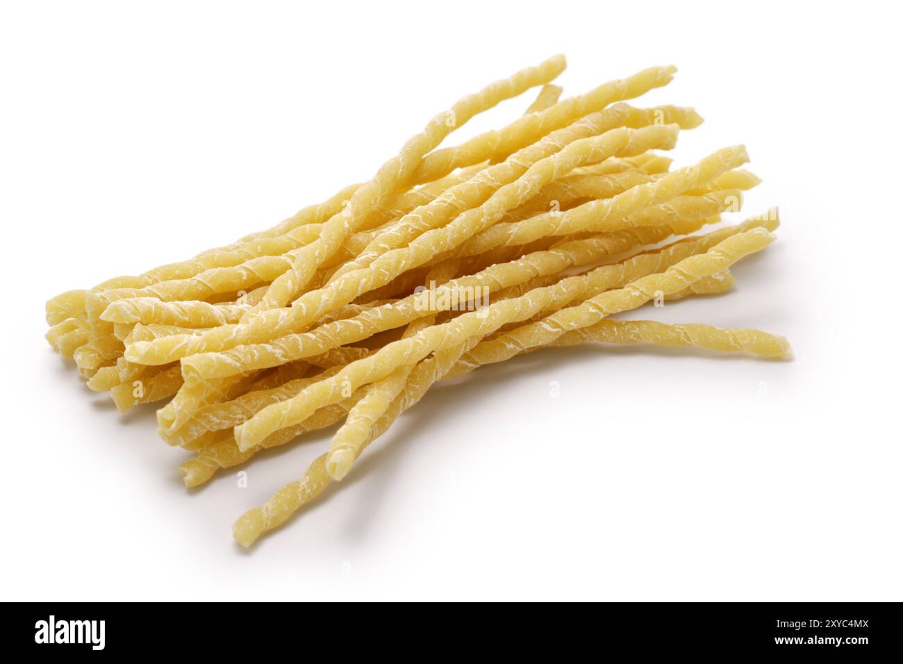 A type of Italian pasta called Busiate, which is made by twisting long ...