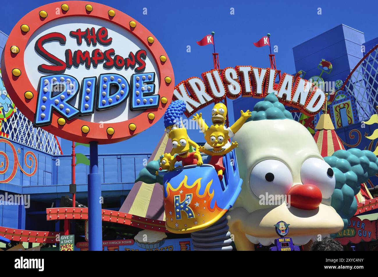 The Simpsons Ride at Universal Studios Hollywood Stock Photo - Alamy