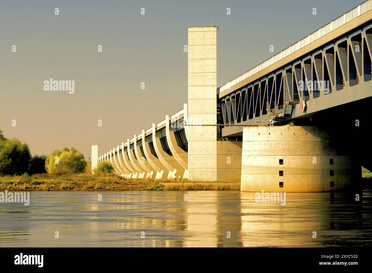 Magdeburg water canal bridge hi-res stock photography and images - Alamy