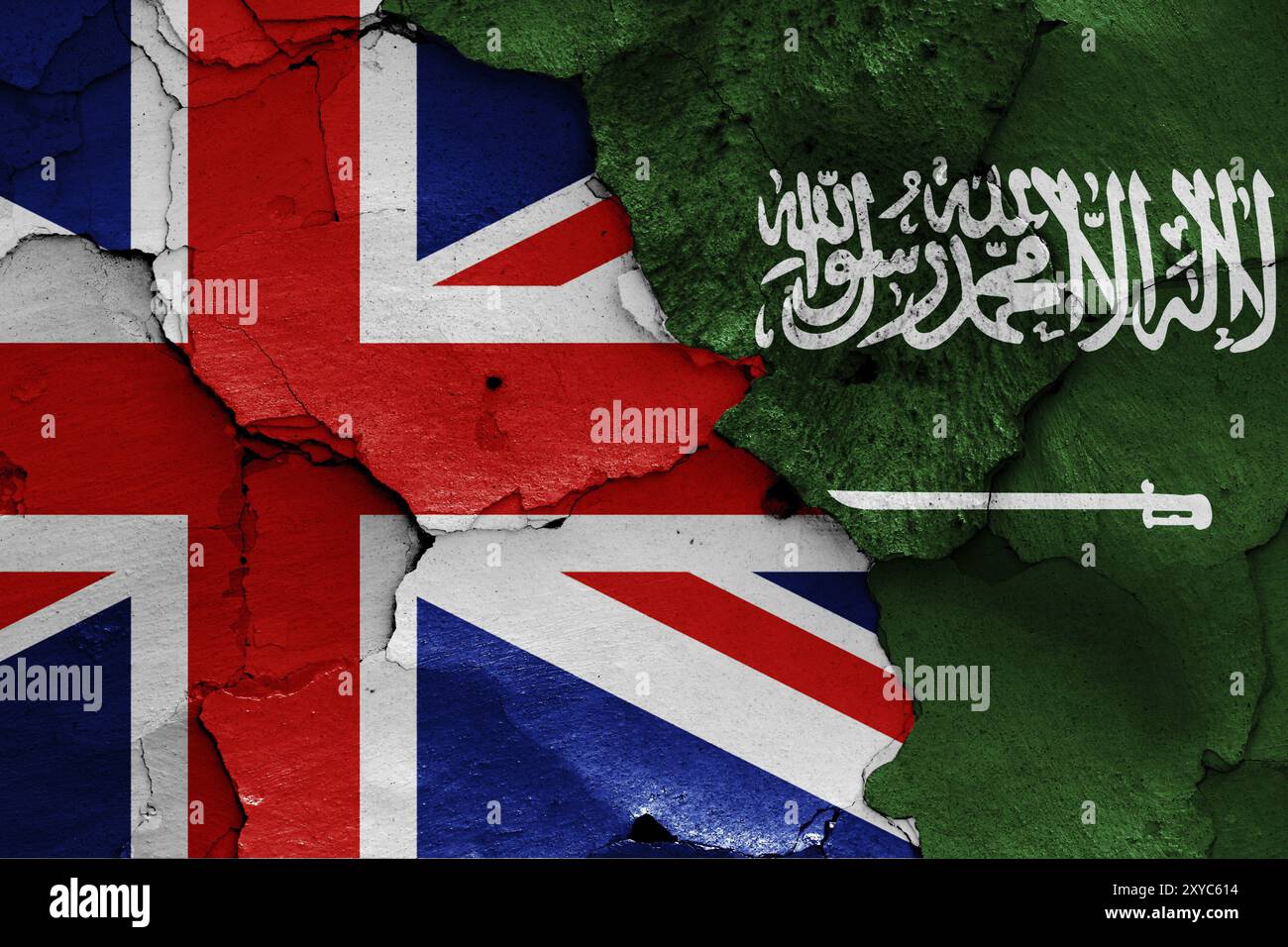 Saudi uk flag hi-res stock photography and images - Alamy