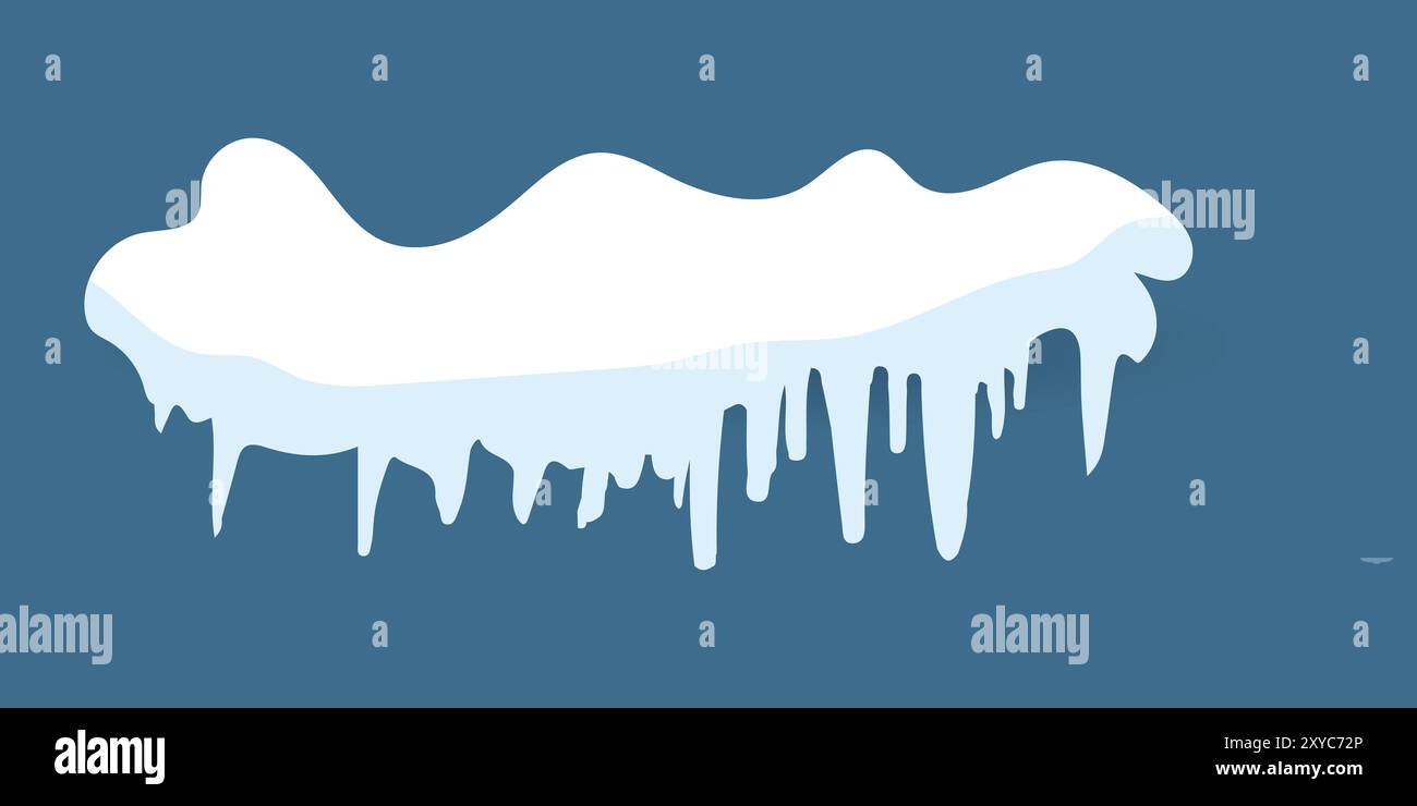 Melting snow on glass Stock Vector Images - Alamy