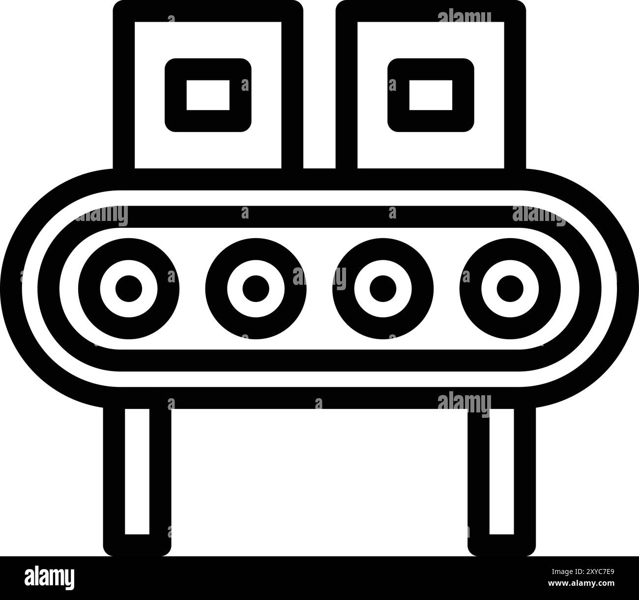 Conveyor vector vectors hi-res stock photography and images - Alamy