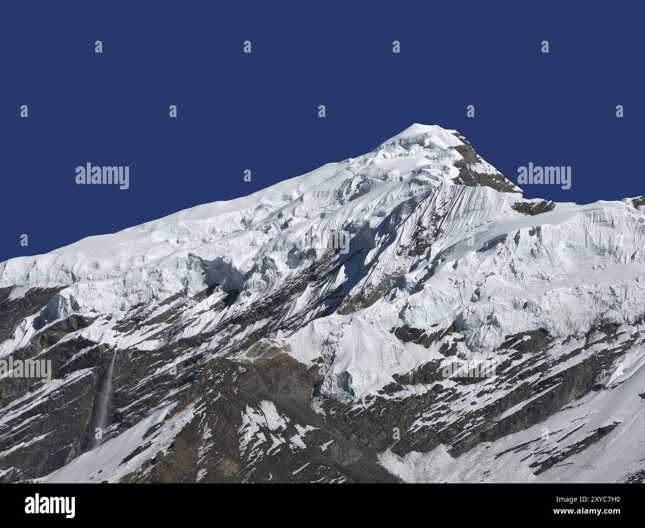 High mountain in the Himalayas, avalanche Stock Photo - Alamy