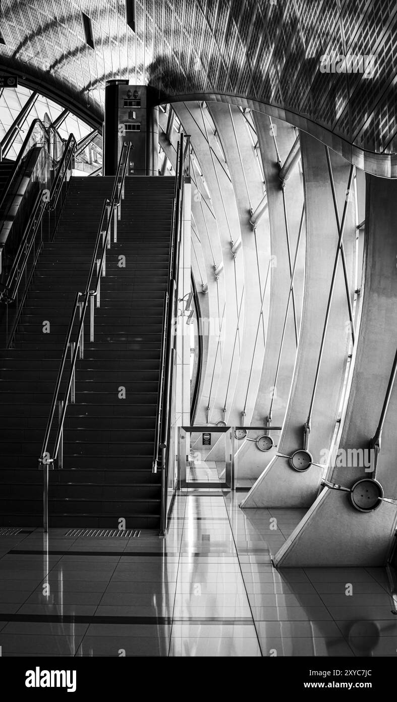 Black and white photography, Metro stations and railway stations, Dubai ...