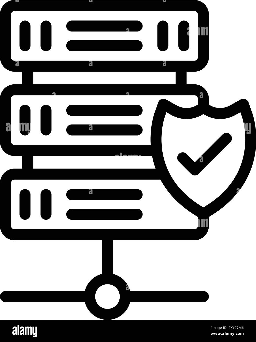 Database symbol simple icons Black and White Stock Photos & Images - Alamy