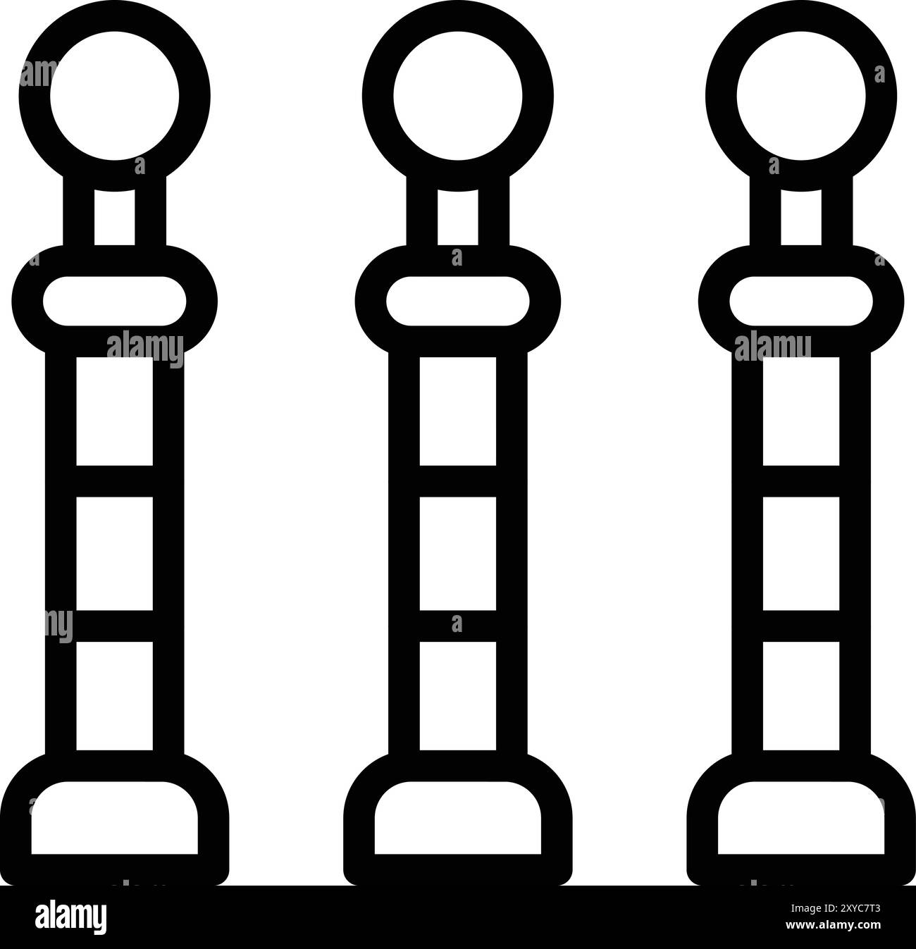 Bollards sign Stock Vector Images - Alamy