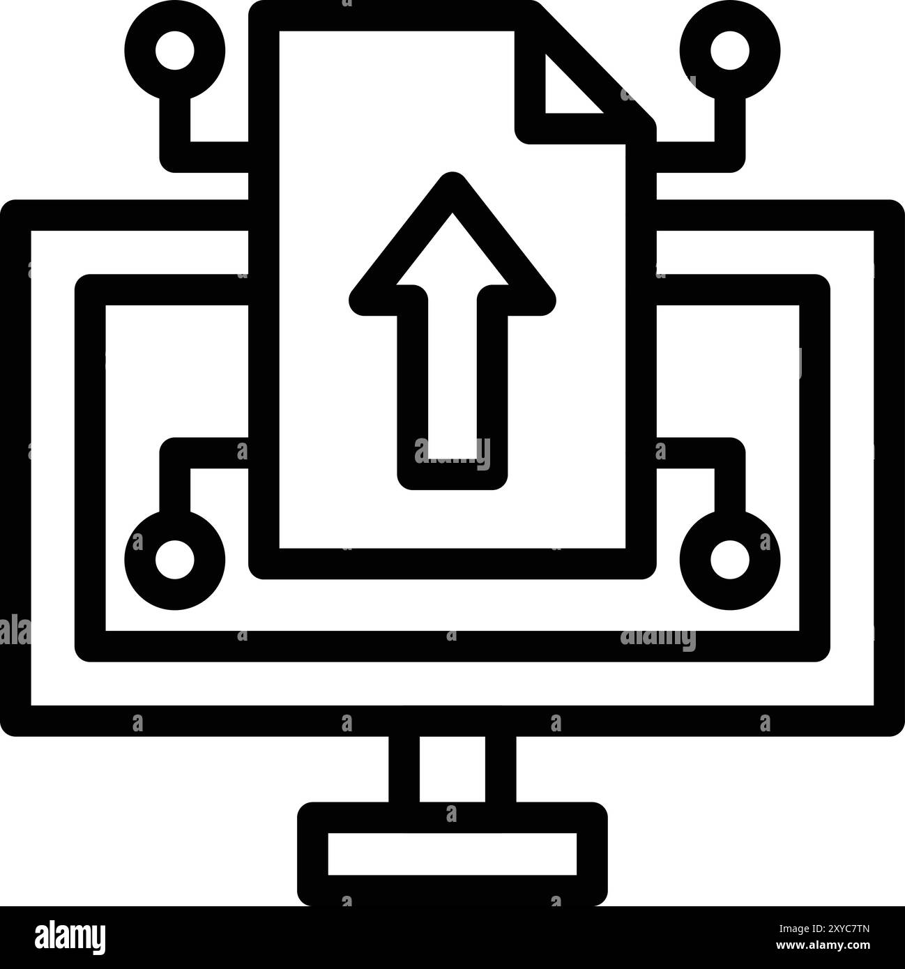 File sharing Vector Icon Design Illustration Stock Vector Image & Art ...