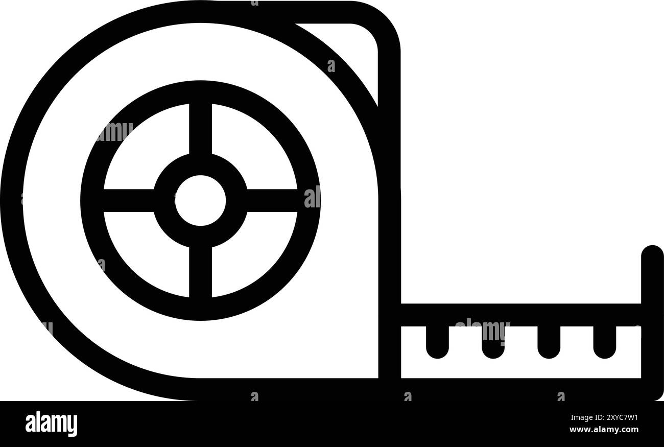 Measuring tape Vector Icon Design Illustration Stock Vector Image & Art ...