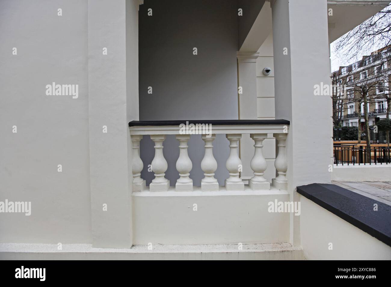 Decorative Balustrade Made From Concrete Columns House Fence in London ...
