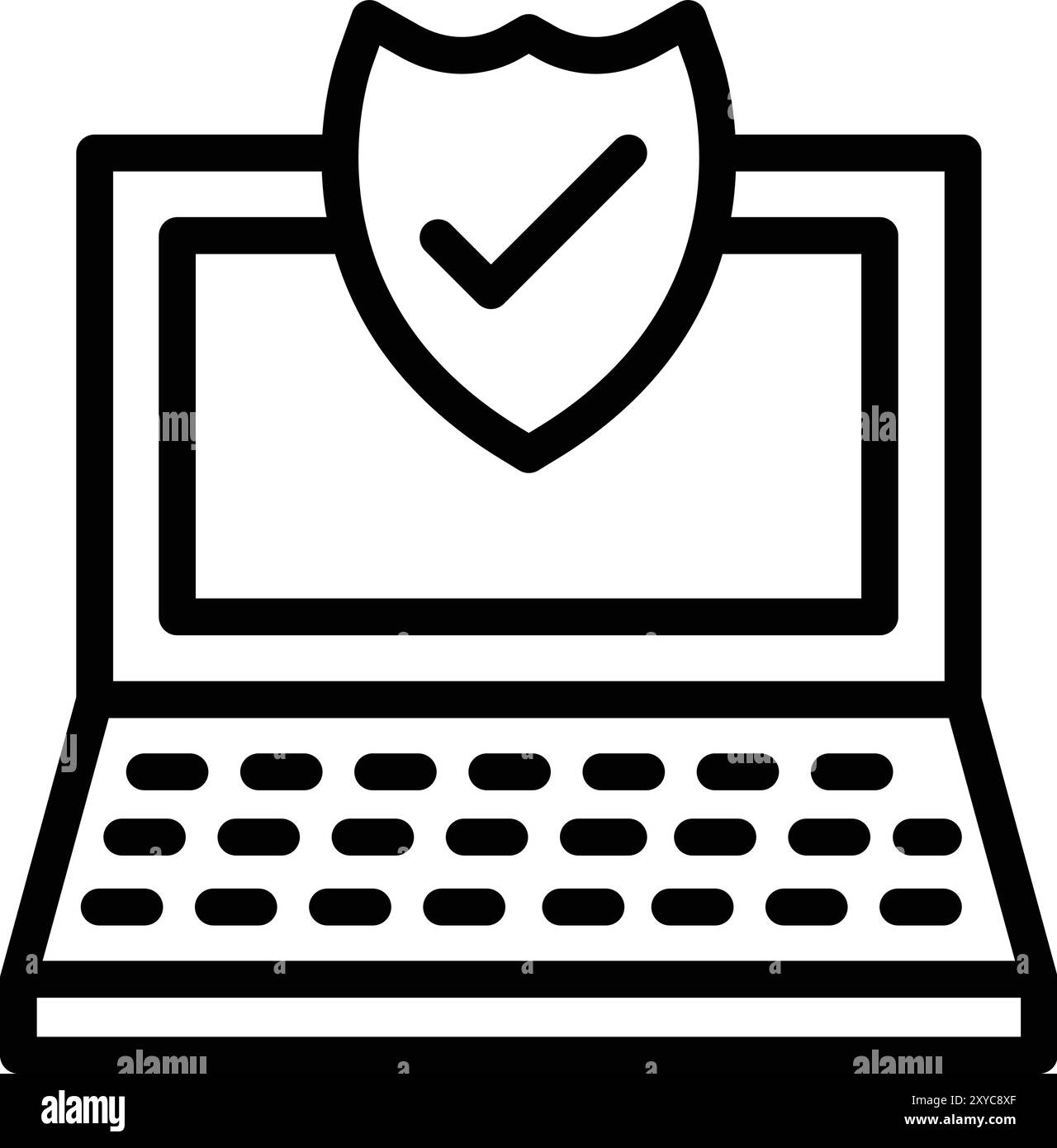 Cyber security pixel perfect Stock Vector Images - Alamy