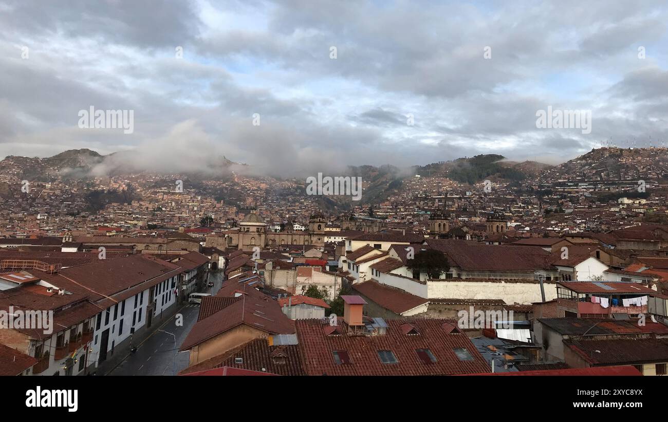 roofs of buildings of city of Cusco, Peru Stock Photo - Alamy