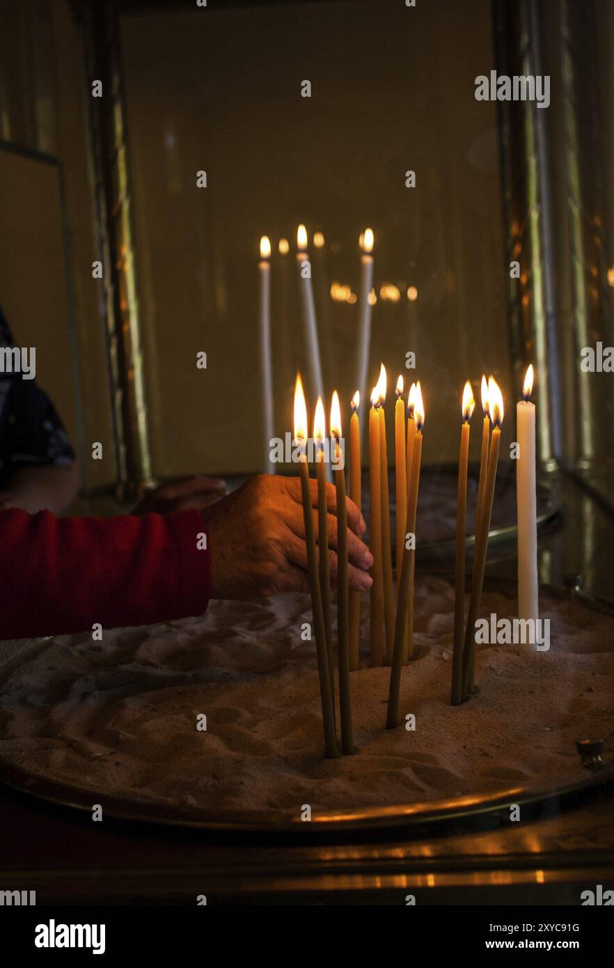 Laying candles hi-res stock photography and images - Alamy
