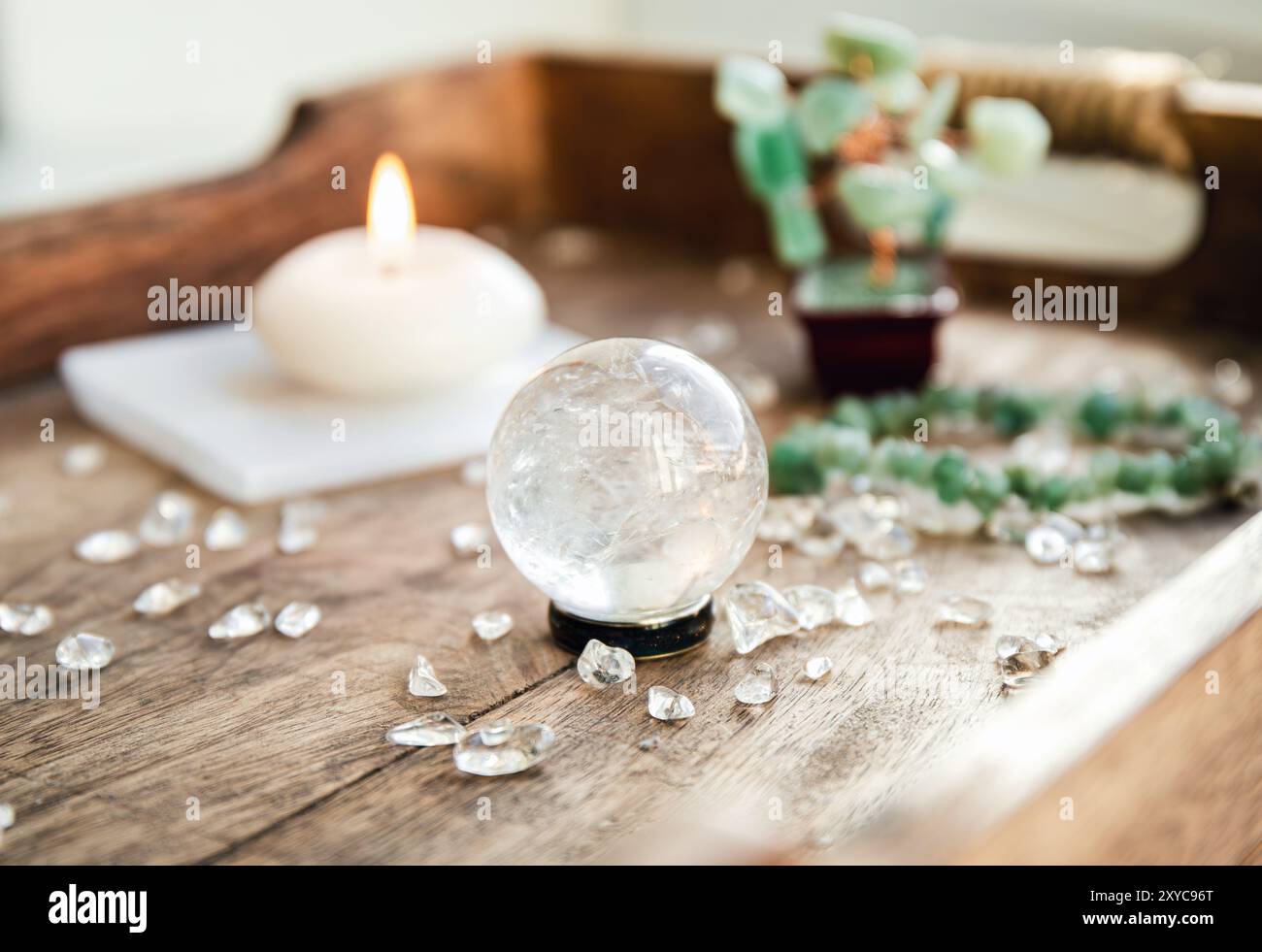 Gemstone crystal sphere or crystal balls known as crystallum orbis and ...