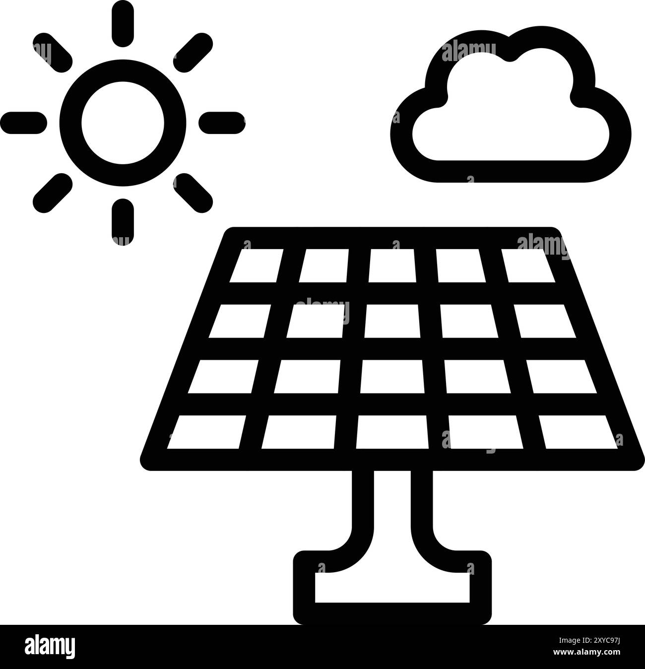 Solar panel clipart Black and White Stock Photos & Images - Alamy