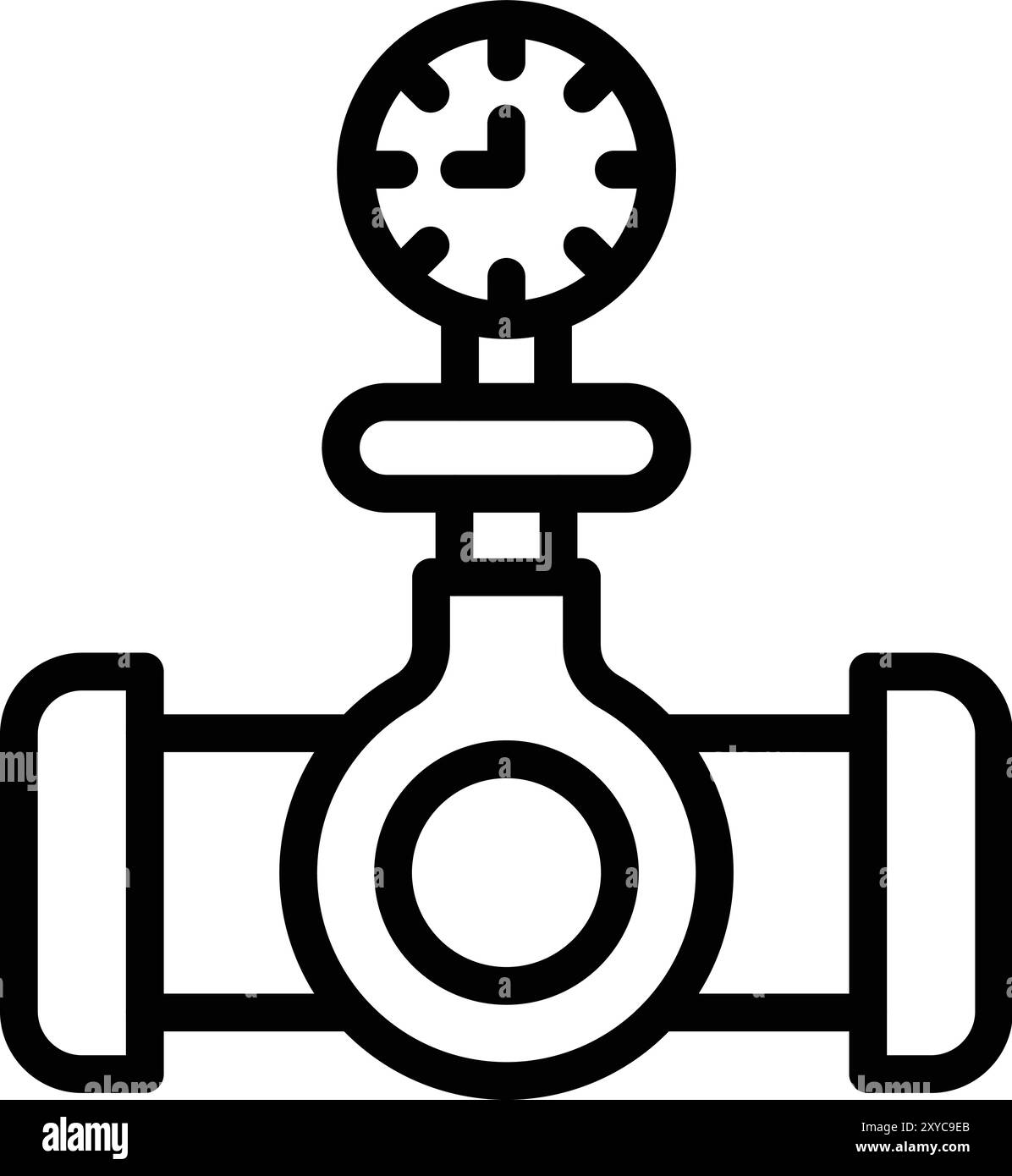 Pressure gauge Vector Icon Design Illustration Stock Vector Image & Art ...