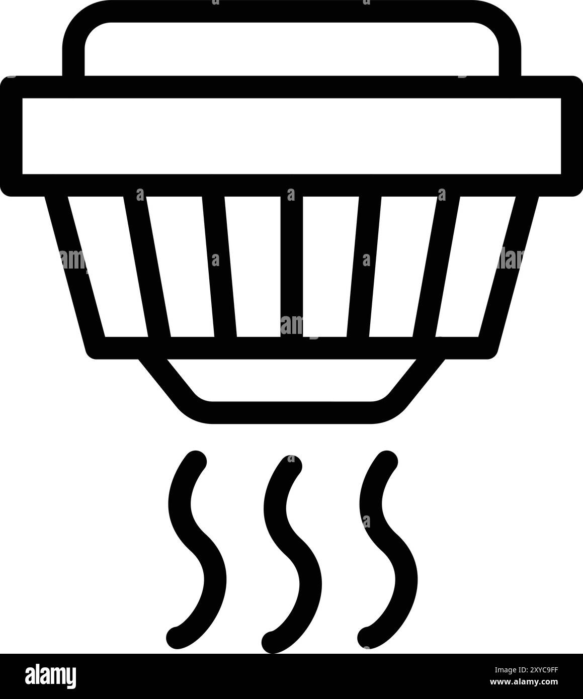 Smoke detector Vector Icon Design Illustration Stock Vector Image & Art ...