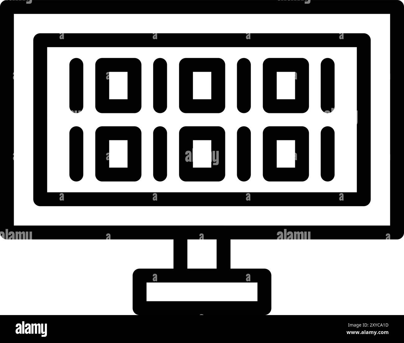 Binary image Stock Vector Images - Alamy